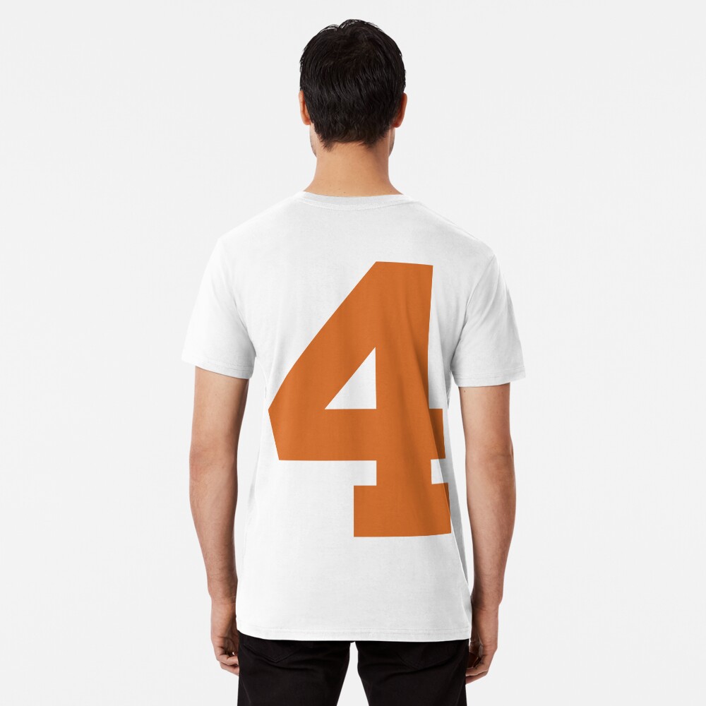 "Number 4, Orange six, Sports number 4" Sticker for Sale by ...