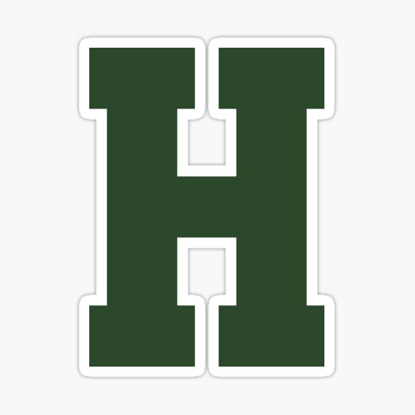 "Alphabet, Green H, Sports letter H" Sticker for Sale by TheCultStuff | Redbubble