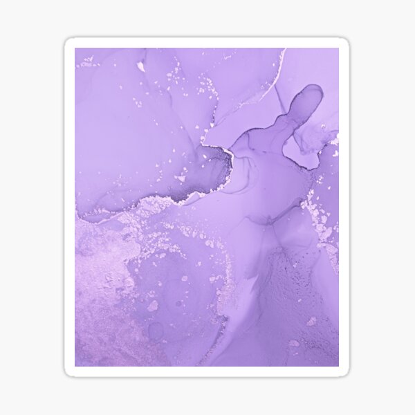 "Purple aquarelle abstract art" Sticker for Sale by MadLeader | Redbubble