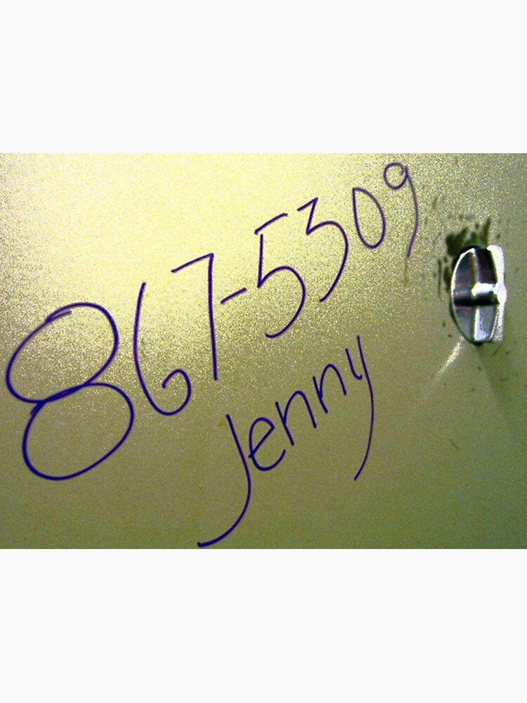 "8675309 Jenny" Sticker for Sale by Thomasbarlow | Redbubble