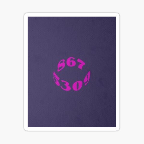 "8675309 Jenny" Sticker for Sale by Thomasbarlow | Redbubble