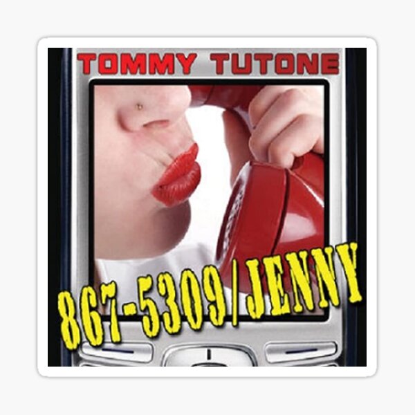 "8675309 Jenny" Sticker for Sale by Thomasbarlow | Redbubble
