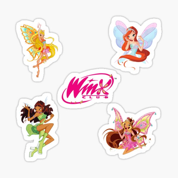"The Winx Club " Sticker for Sale by honeyyx | Redbubble