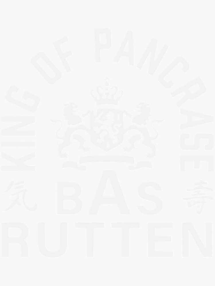 "Bas Rutten King of Pancrase Chikara" Sticker for Sale by TyleBalaisHKL ...