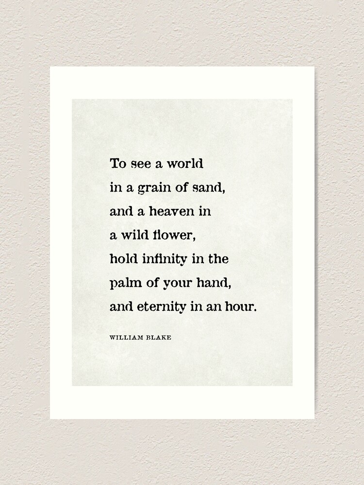 "William Blake Poem" Art Print for Sale by Tumblewheed | Redbubble
