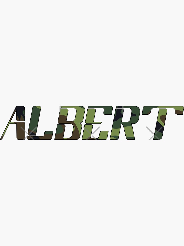 "ALBERT Name III - My name is ALBERT - typography name - Camo Vibe ...