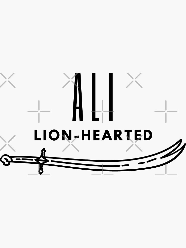 "Sword of Ali" Sticker for Sale by Sadaf995 | Redbubble