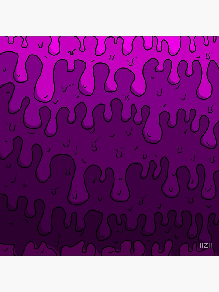 "Dripping Purple Slime " Poster by IIZII | Redbubble