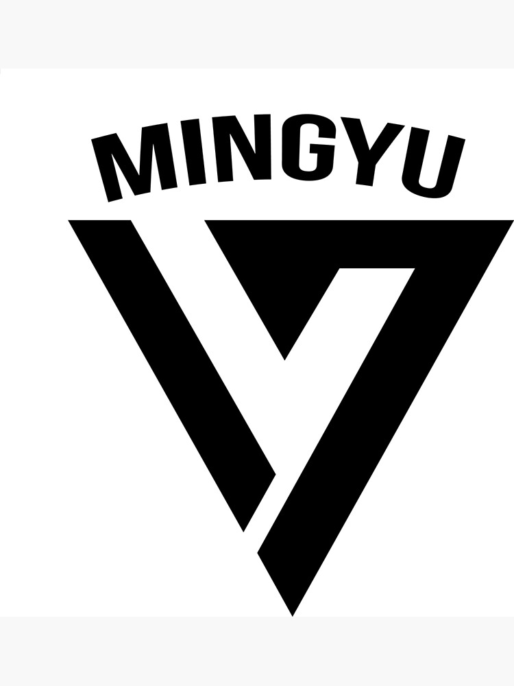 "Seventeen Logo- Mingyu" Poster by thinkkpop | Redbubble
