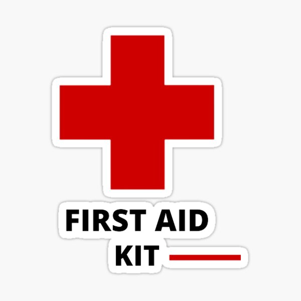 " First Aid box & Emergency " Sticker for Sale by noyomiart | Redbubble