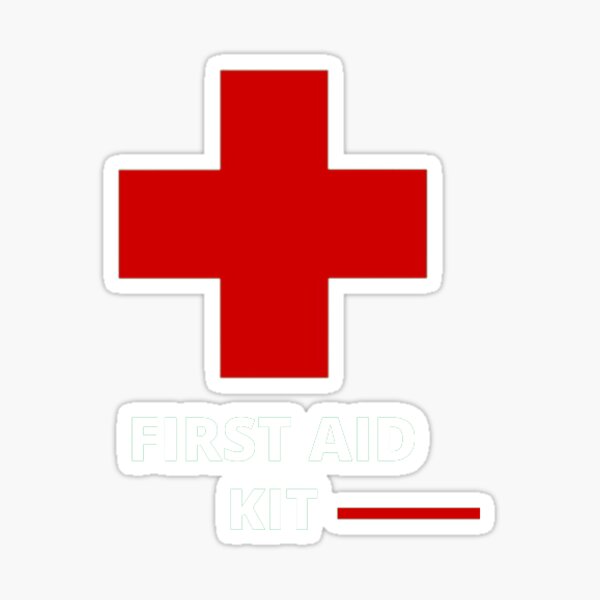 "First Aid box & Emergency " Sticker for Sale by noyomiart | Redbubble