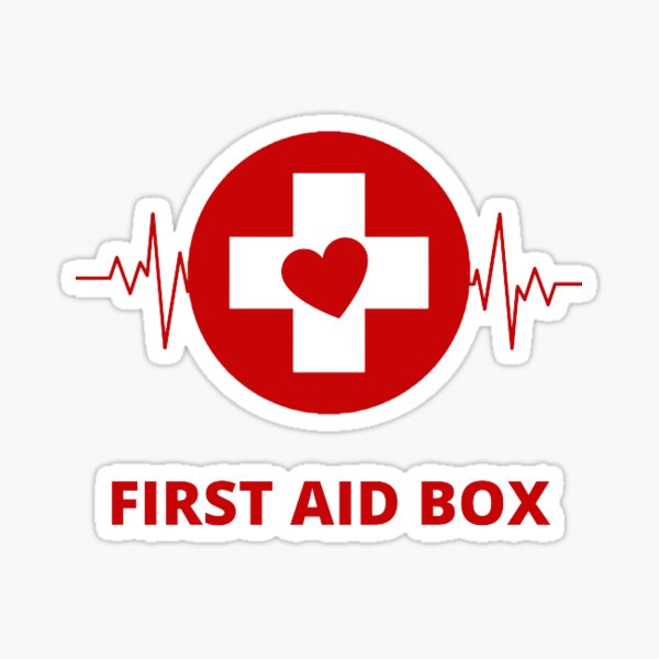 "First Aid box & Emergency " Sticker for Sale by noyomiart | Redbubble