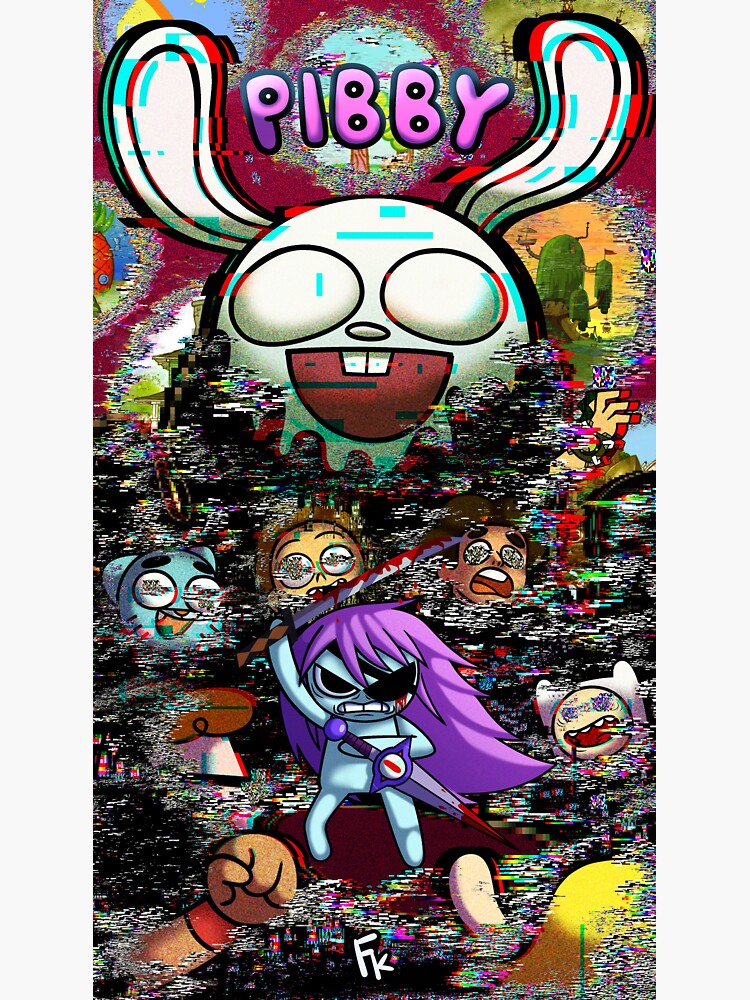 "Come and Learn with Pibby!" Sticker for Sale by Didou-Art | Redbubble