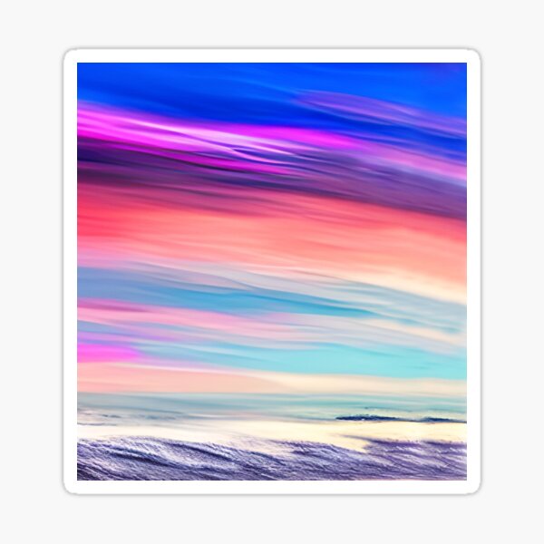 "Sky and Sea." Sticker for Sale by Art-Vibrations | Redbubble