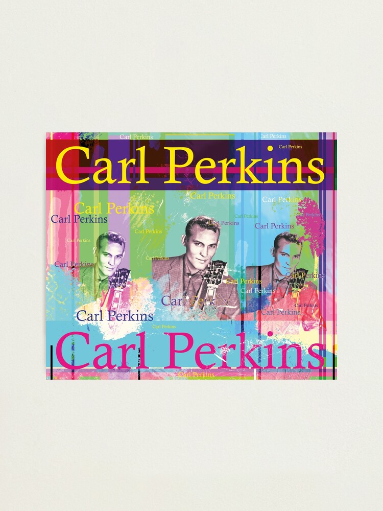 "Beautiful Carl Perkins portrait, aesthetic collage with face of the ...