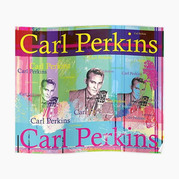 "Beautiful Carl Perkins portrait, aesthetic collage with face of the ...