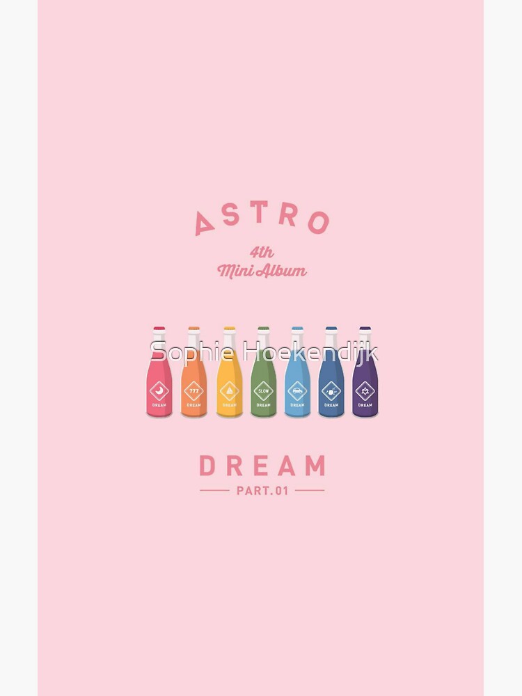 "Astro Dream Part 1 - Pink" Sticker for Sale by ZeroKara | Redbubble