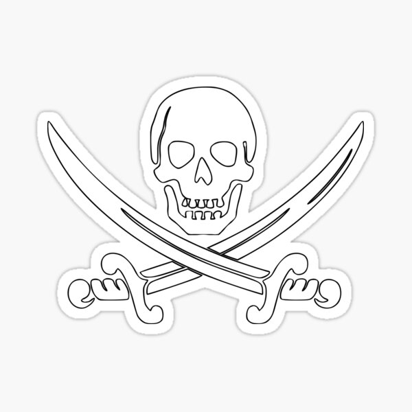 "skull and machetes" Sticker for Sale by beekem | Redbubble