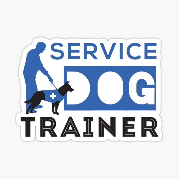"Service Dog Trainer" Sticker for Sale by jaygo | Redbubble
