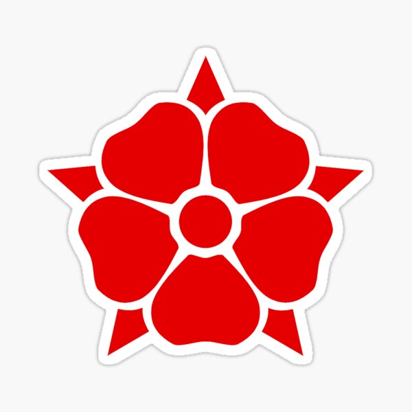 "Order of the Bloody / Sacred Rose - Red on White" Sticker for Sale by ...