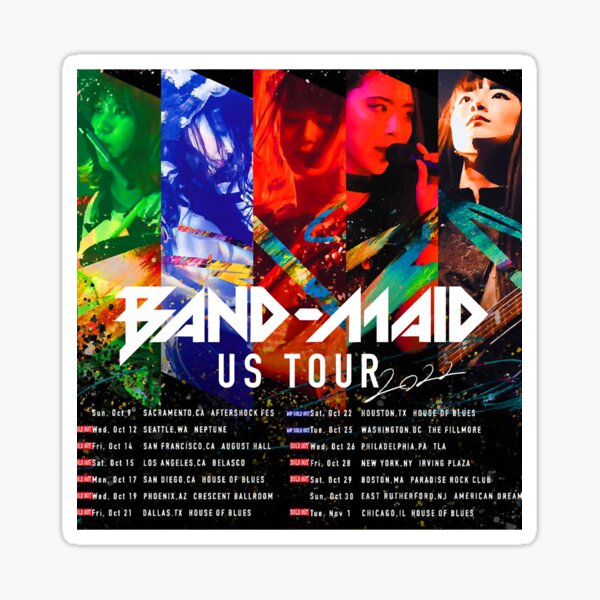 "Band Maid" Sticker for Sale by DonnaHayesd | Redbubble