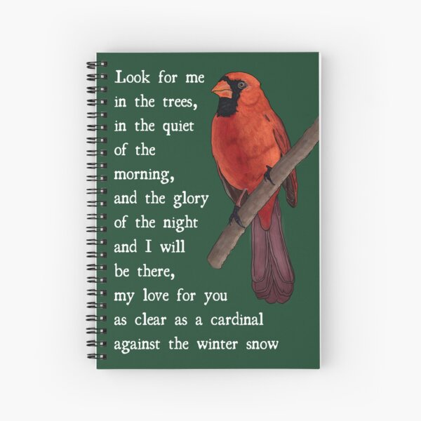 "Loved One Cardinal Condolence Message and Illustration" Journal for ...