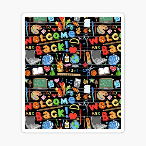 "Back To School Graphic Backpack" Sticker for Sale by Laurenphilipp ...