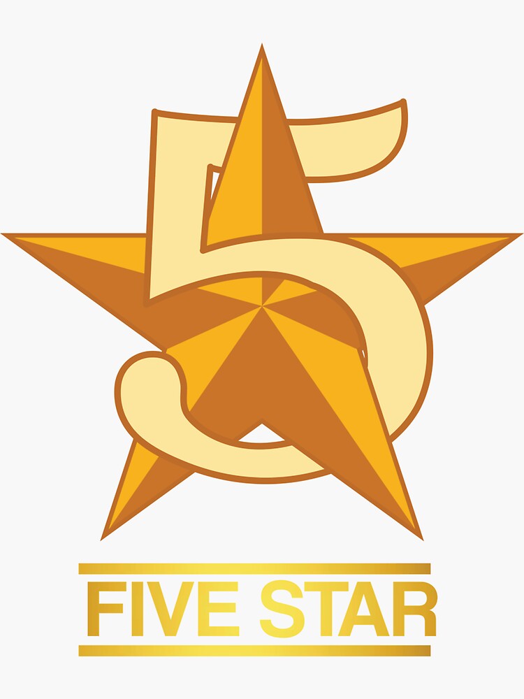 "Five star design The King of kings 5 star of gold" Sticker for Sale by ...