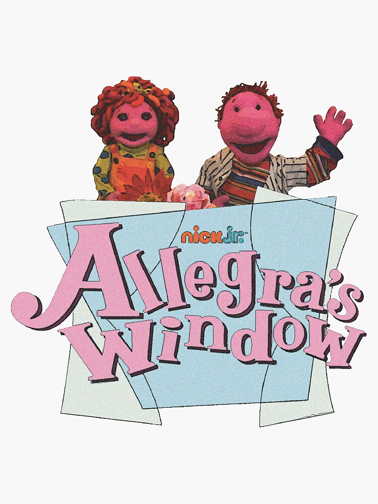 "Allegra's Window Logo design" Sticker for Sale by WaddlesIzSleepy ...