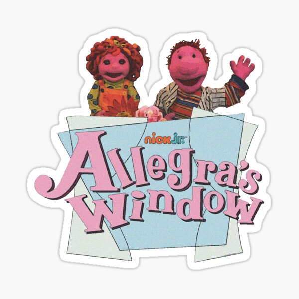 "Allegra's Window Logo design" Sticker for Sale by WaddlesIzSleepy ...
