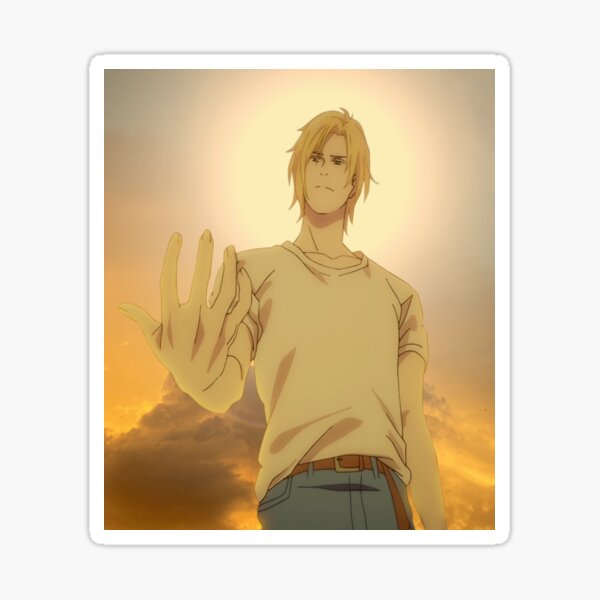 "Ash From banana fish " Sticker for Sale by marymaytaco | Redbubble