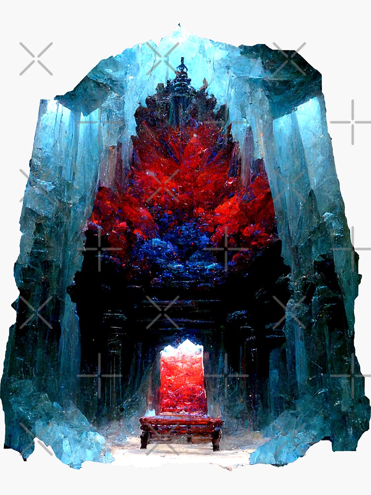 "Crystal Throne" Sticker for Sale by TheHouseMaster | Redbubble