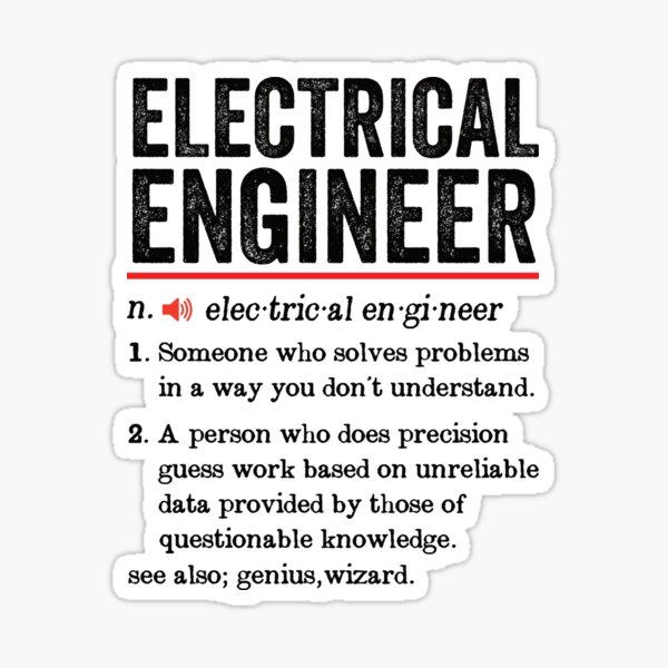 "Electrical Engineer Funny Definition: Electrical Engineering Gift - Electrical Engineer ...