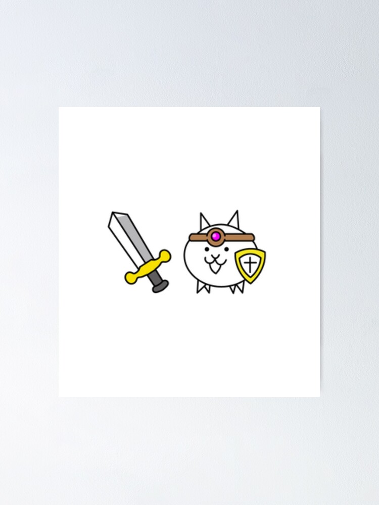 "The Battle Cats Brave Cat Sticker Design funny The Battle Cats Brave ...