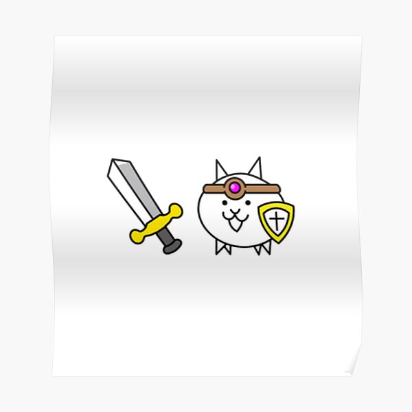 "The Battle Cats Brave Cat Sticker Design funny The Battle Cats Brave ...