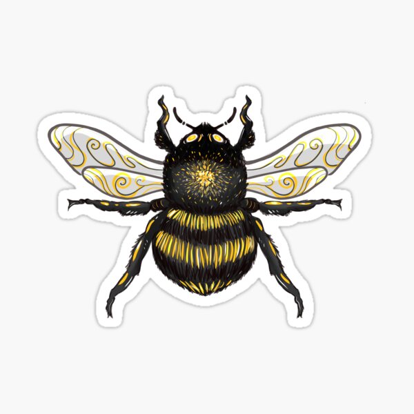"BumbleBee" Sticker for Sale by Suryadesign | Redbubble