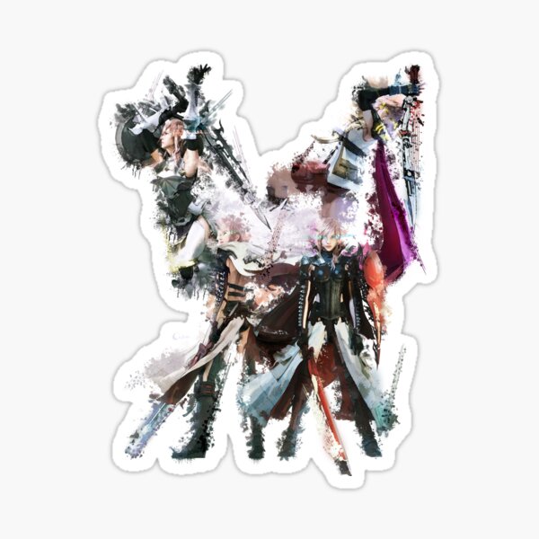 "Final Fantasy XIII saga - Lightning" Sticker by ondinelune | Redbubble