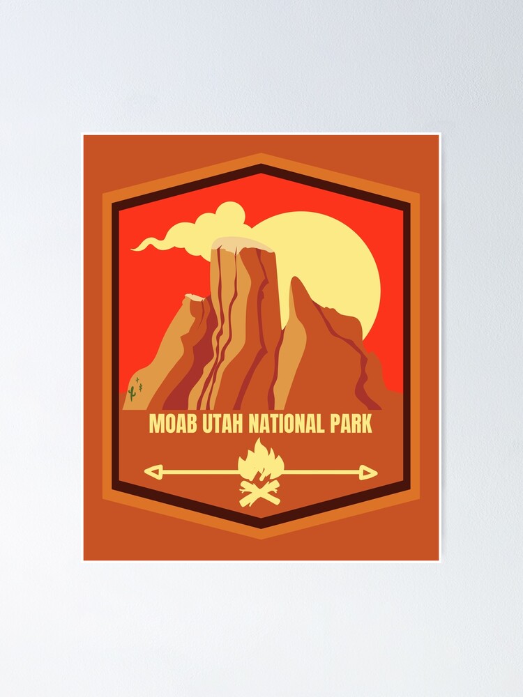 "Moab Utah National Park" Poster for Sale by retrotravelart | Redbubble