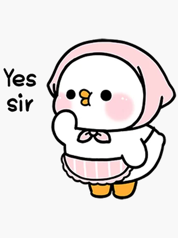 "Ducks doing cute things maid" Sticker for Sale by Abidar12 | Redbubble