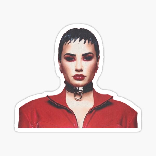 "demi lovato - red" Sticker for Sale by faberi | Redbubble