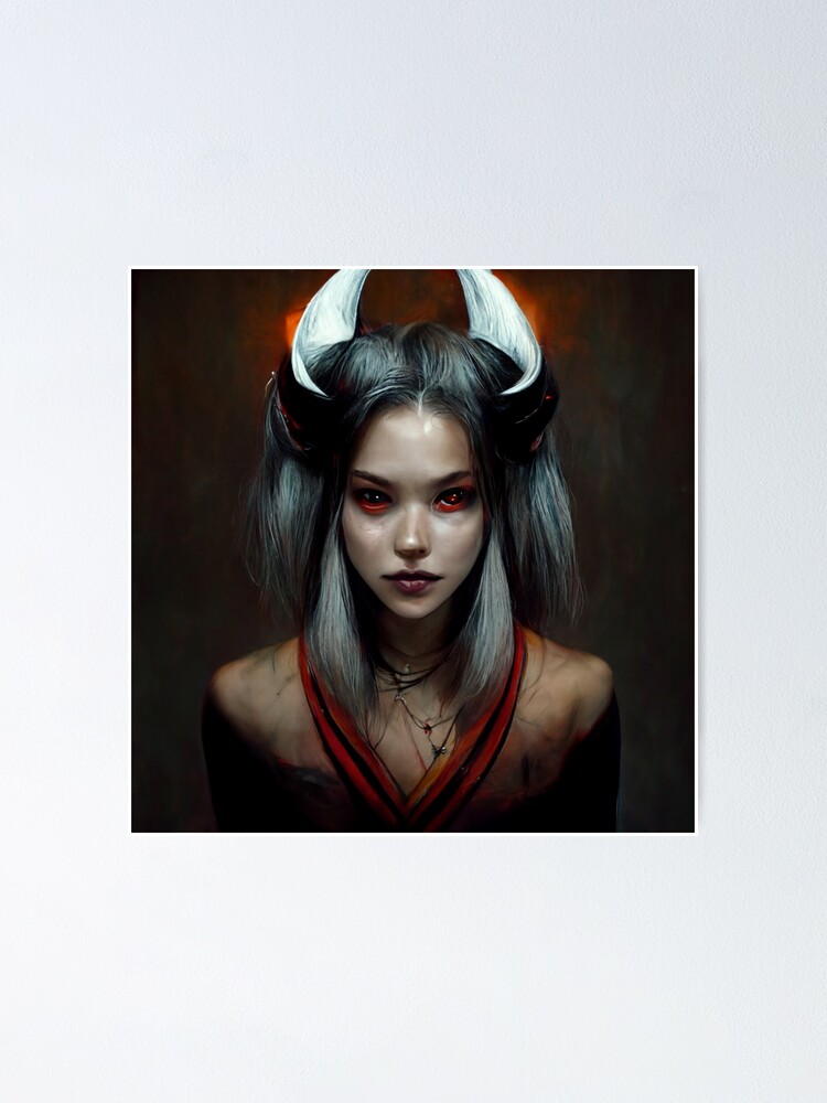 "Demon Girl " Poster for Sale by FammaChkoun | Redbubble