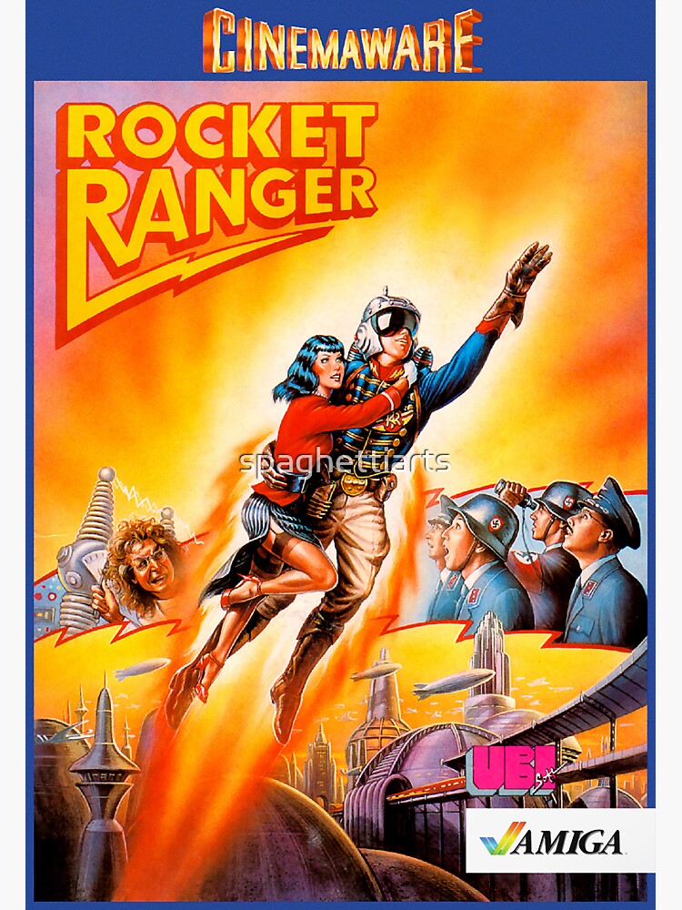 "Rocket Ranger - Amiga" Sticker for Sale by spaghettiarts | Redbubble