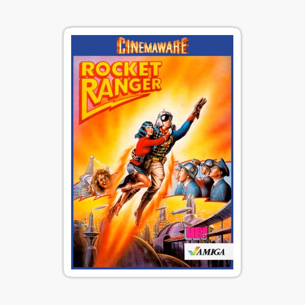 "Rocket Ranger - Amiga" Sticker for Sale by spaghettiarts | Redbubble