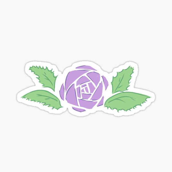 "Purple Rose" Sticker by RadicalAce | Redbubble