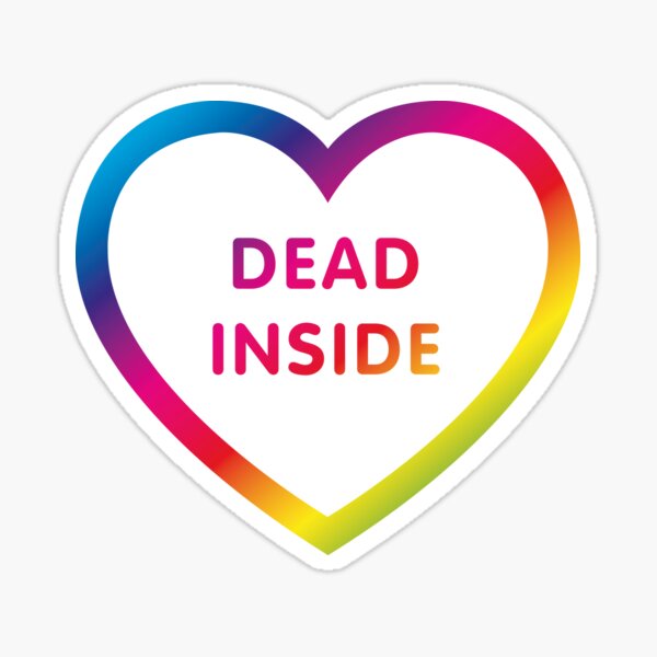 "Dead Inside Halloween" Sticker for Sale by rampad1 | Redbubble
