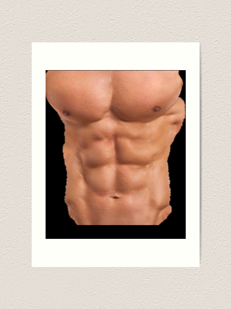 "Cool Six Pack Abs, Men's Chest, Six Pack Abs, Funny Fake Abs Muscles ...