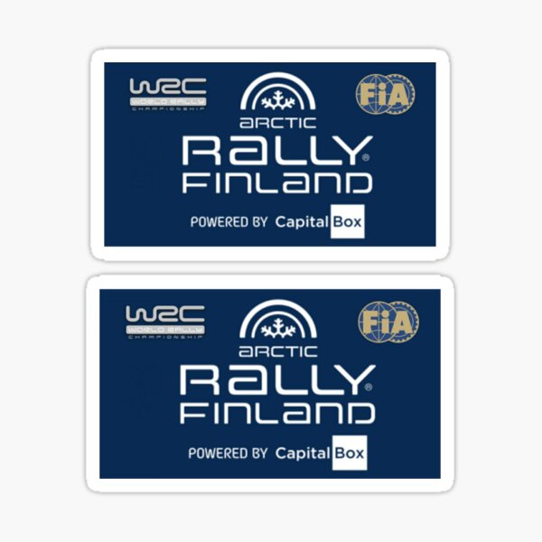 "WRC Rally Finland" Sticker for Sale by stacyfashion | Redbubble