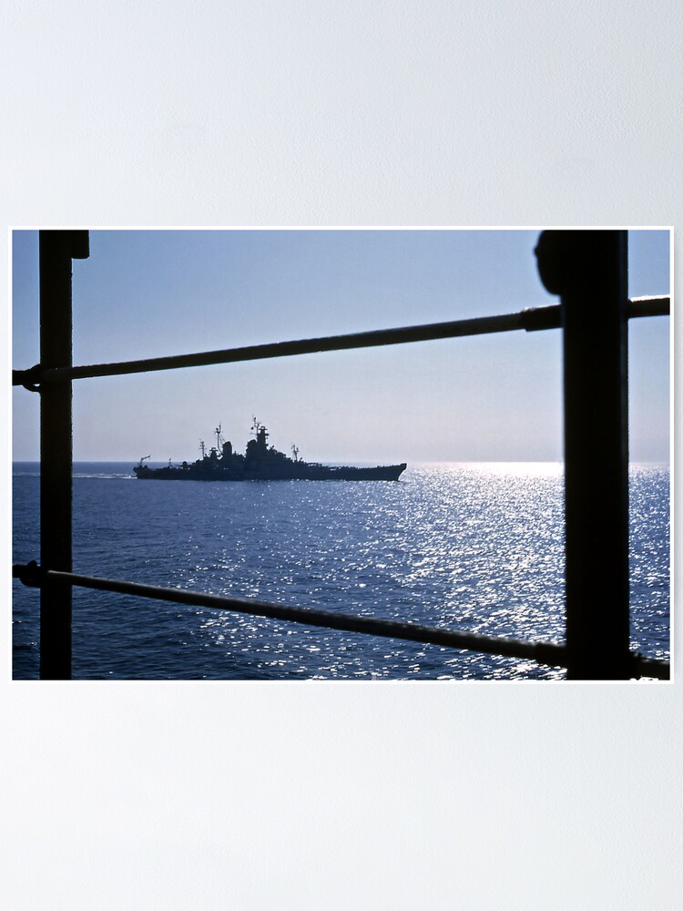 "USS Wisconsin from the deck of the Antietam" Poster by Buzzimage ...