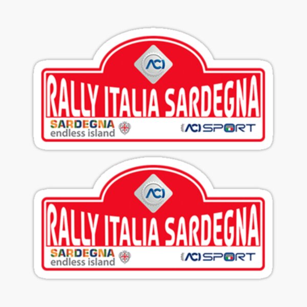 "WRC Rally italy, WRC Rally Italia Sardegna" Sticker for Sale by ...