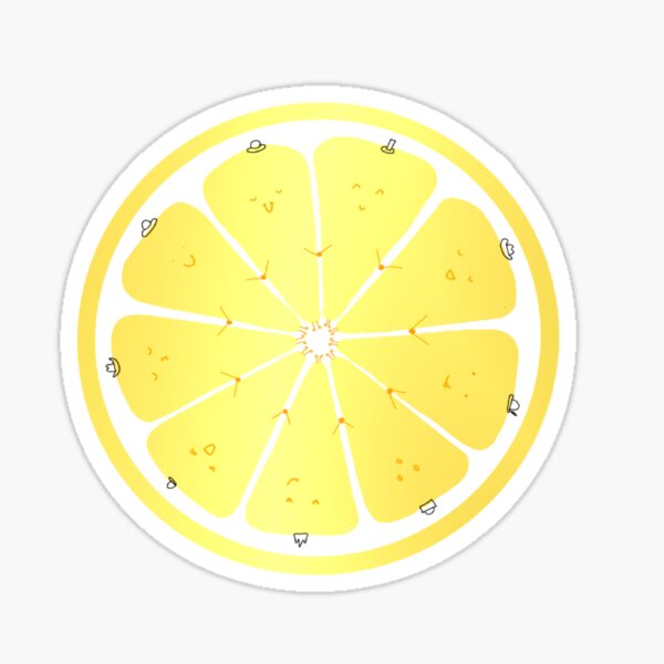 "Lemon friends" Sticker for Sale by hannahpi | Redbubble